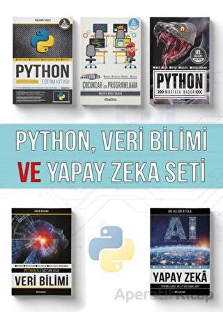 Python, Veri Bilimi ve Yapay Zeka Seti (5 Kitap) (Mustafa Başer) Fiyatı, Satın Al - Ucuzkitapal