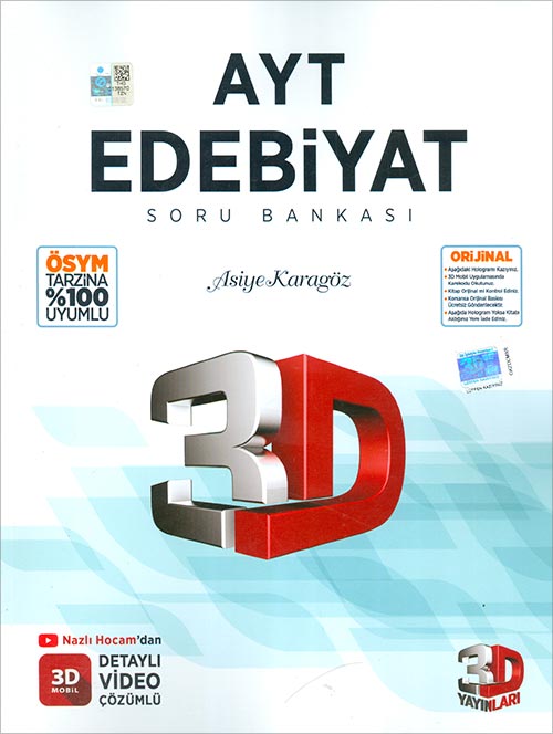 Ayt Edebiyat Tamamä Video ã ã Zã Mlã Soru Bankasä 3d Yayä Nlarä